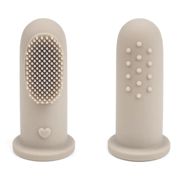 Silicone Finger Toothbrush Set - Oat – thelittleroom